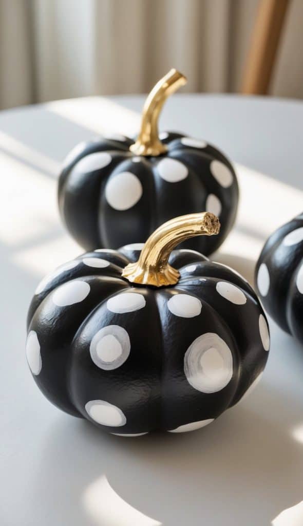 27 Black Painted Pumpkin Ideas That Are Bold and Stylish - Living Tickled