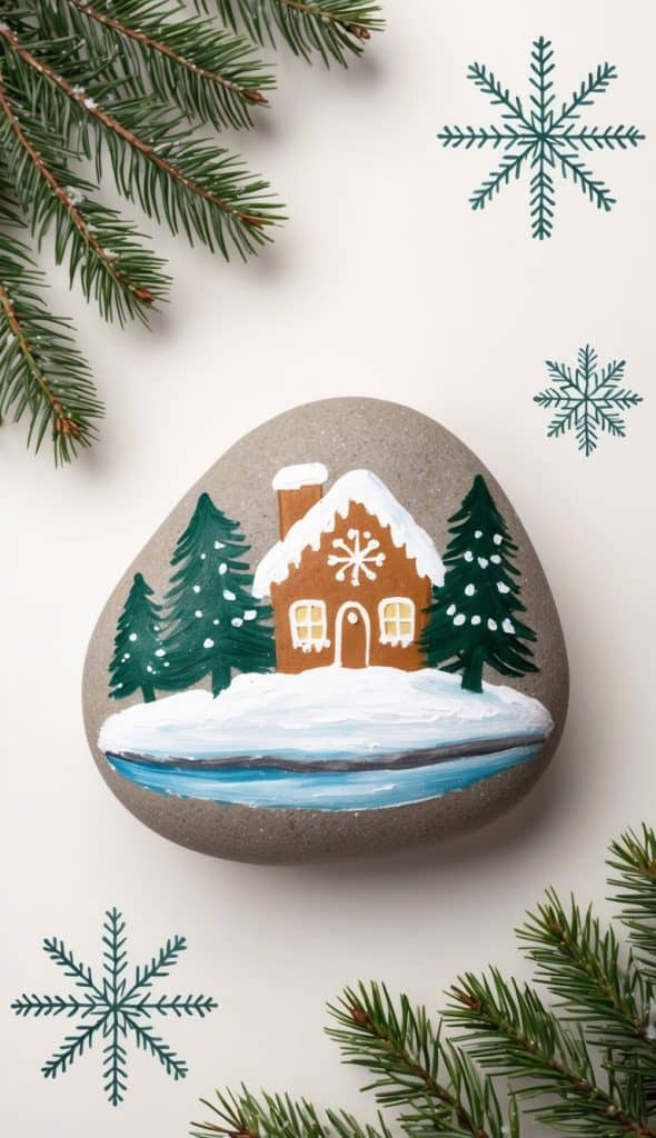29 Winter Painted Rock Ideas That Add Cheer to Cold Days