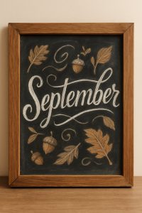 16 September Chalkboard Art Ideas for Welcoming Autumn Creativity