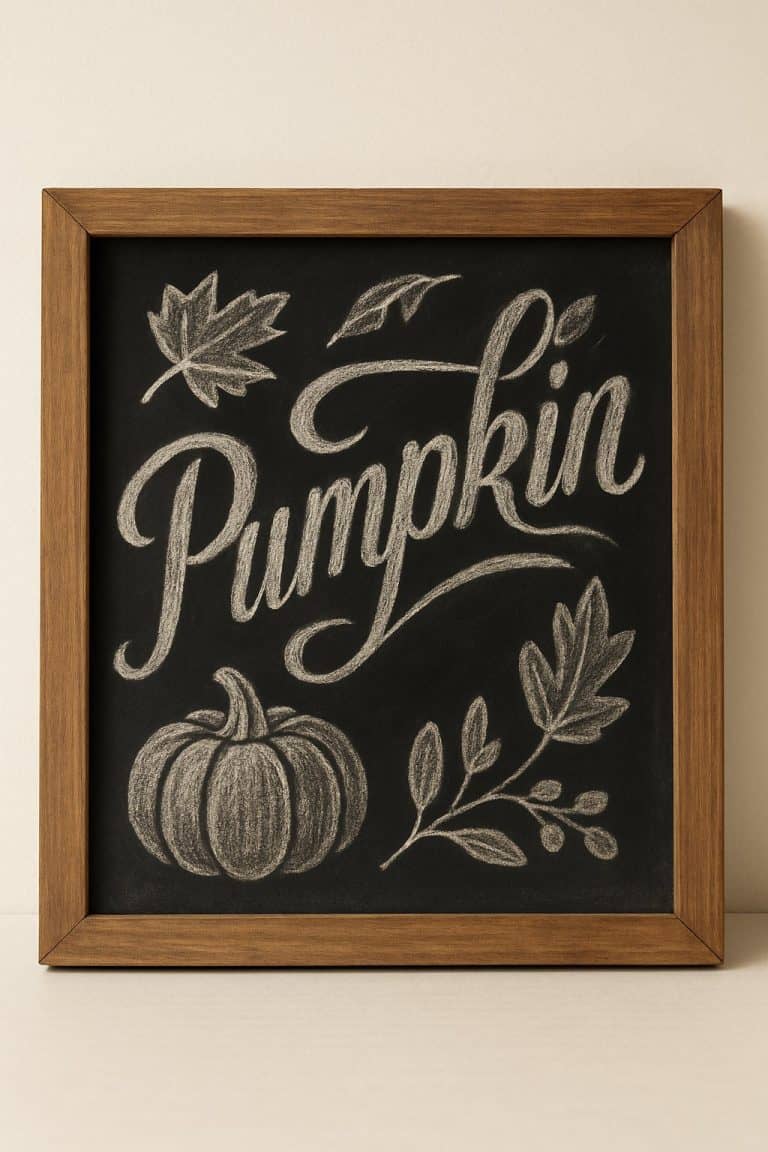 16 September Chalkboard Art Ideas for Welcoming Autumn Creativity