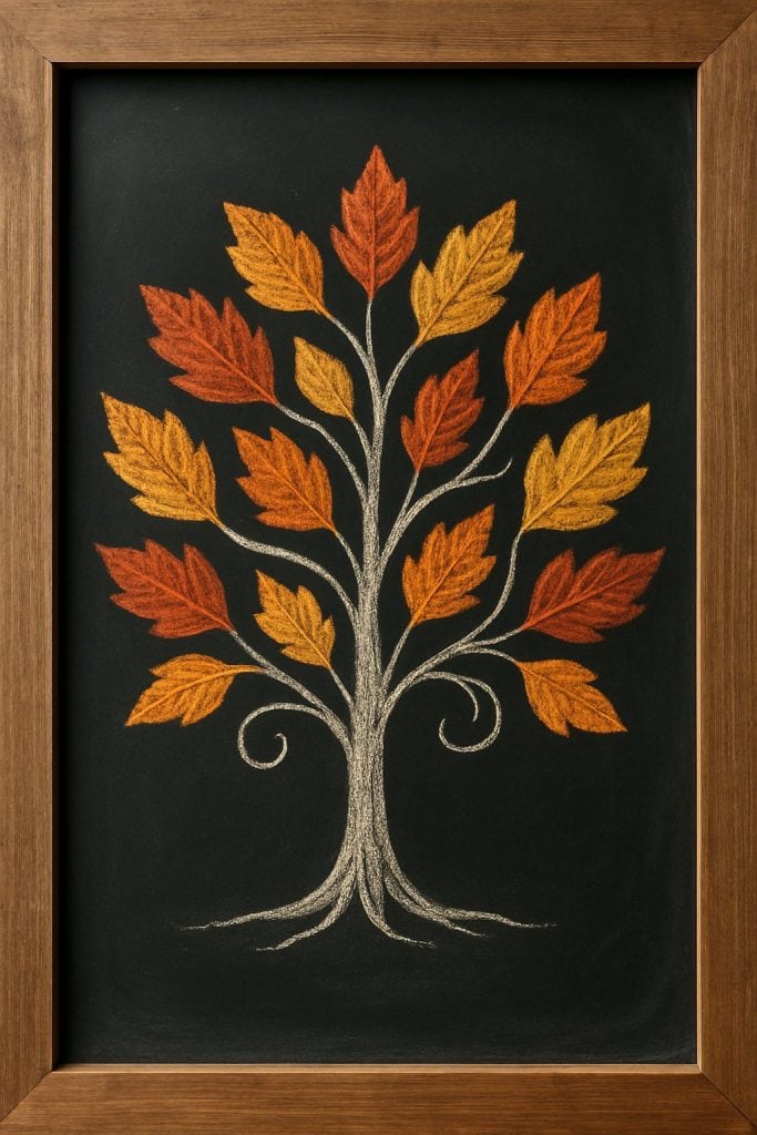 16 September Chalkboard Art Ideas for Welcoming Autumn Creativity