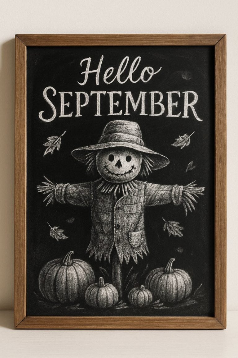 16 September Chalkboard Art Ideas for Welcoming Autumn Creativity