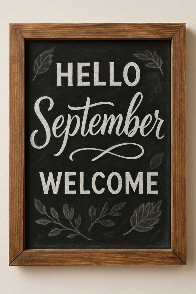 16 September Chalkboard Art Ideas for Welcoming Autumn Creativity