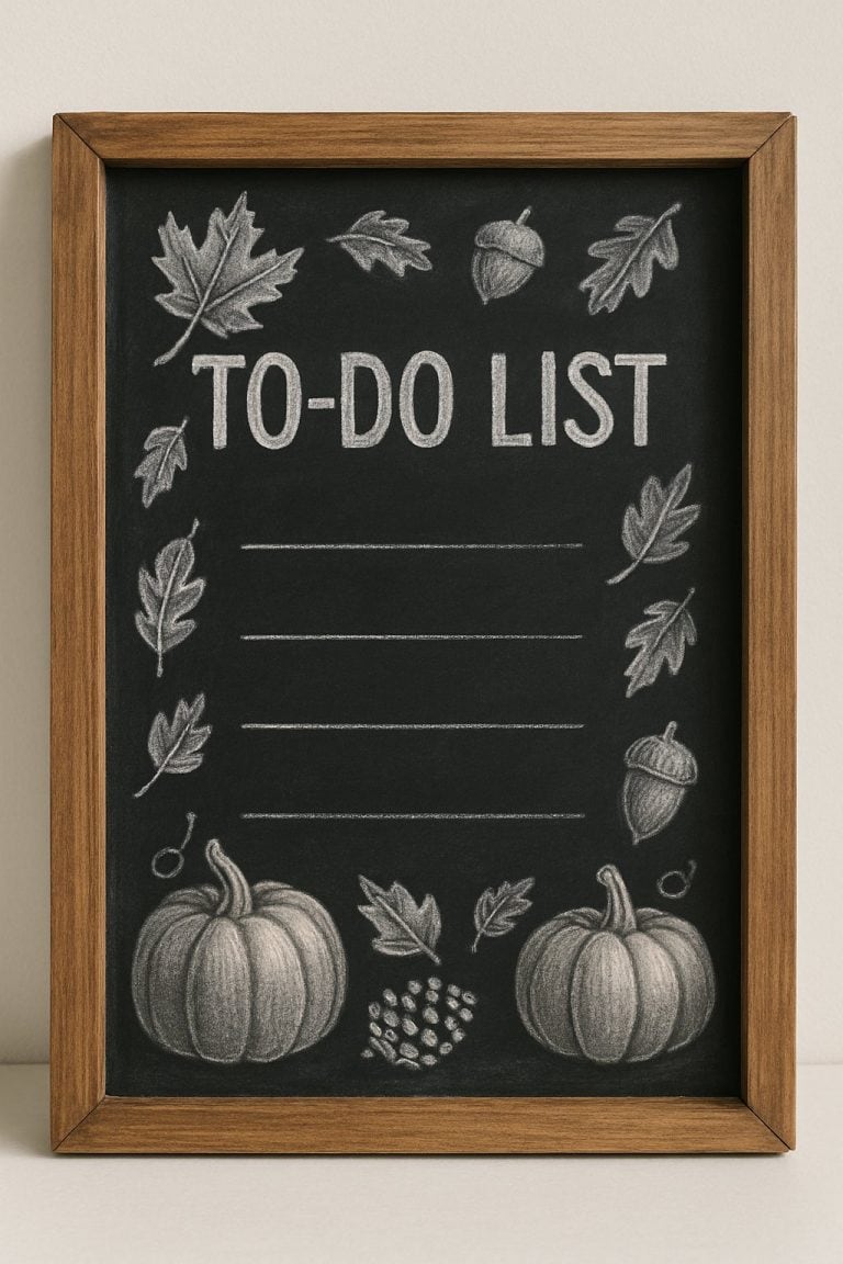 16 September Chalkboard Art Ideas for Welcoming Autumn Creativity
