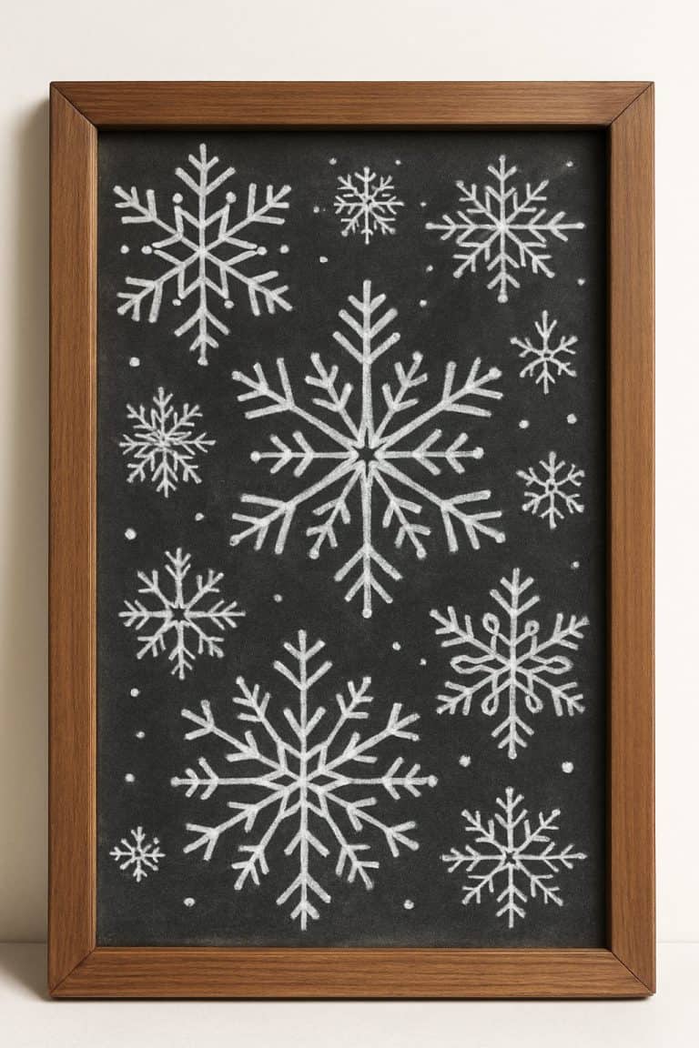 23 Snowflake Chalkboard Art Ideas for Creative Winter Decor