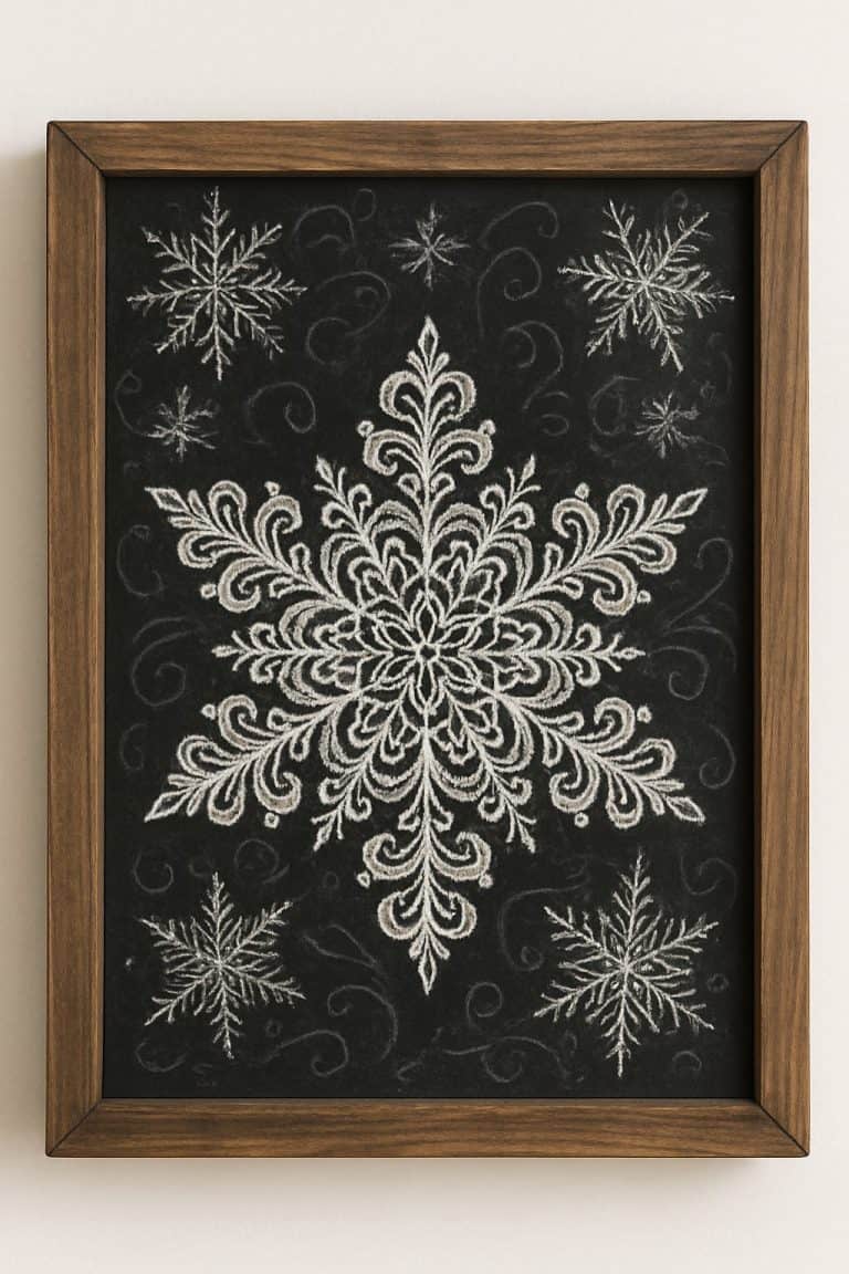 23 Snowflake Chalkboard Art Ideas for Creative Winter Decor