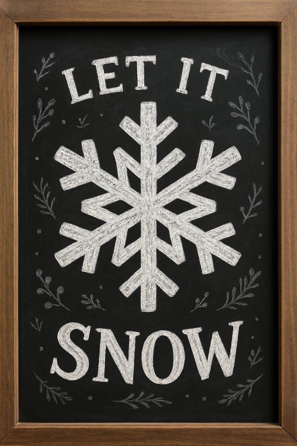 23 Snowflake Chalkboard Art Ideas for Creative Winter Decor