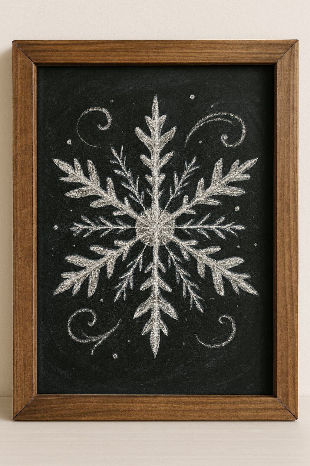 23 Snowflake Chalkboard Art Ideas for Creative Winter Decor