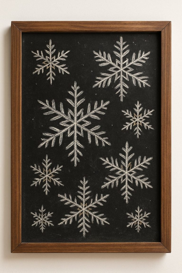 23 Snowflake Chalkboard Art Ideas for Creative Winter Decor