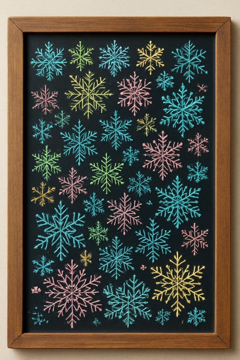 23 Snowflake Chalkboard Art Ideas for Creative Winter Decor