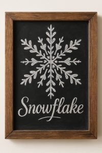 23 Snowflake Chalkboard Art Ideas for Creative Winter Decor