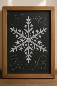 23 Snowflake Chalkboard Art Ideas for Creative Winter Decor