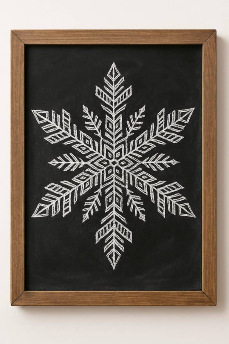23 Snowflake Chalkboard Art Ideas for Creative Winter Decor