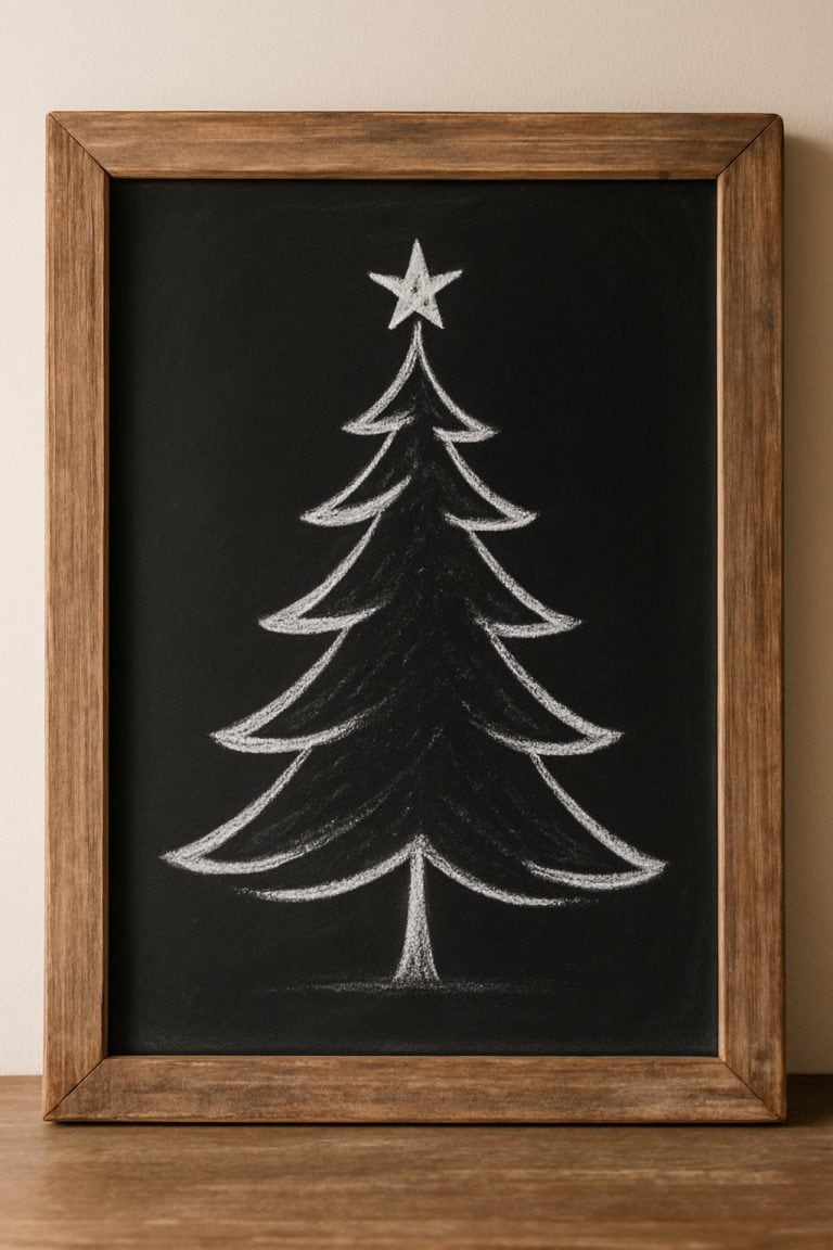 20 Christmas Tree Chalkboard Art Ideas to Brighten Your Holiday Decor