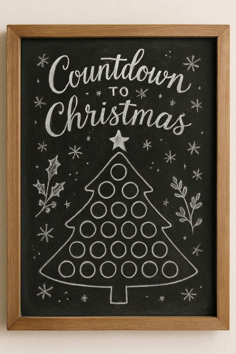 20 Christmas Tree Chalkboard Art Ideas to Brighten Your Holiday Decor