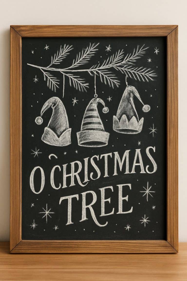 20 Christmas Tree Chalkboard Art Ideas to Brighten Your Holiday Decor