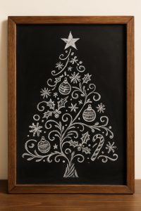 20 Christmas Tree Chalkboard Art Ideas to Brighten Your Holiday Decor