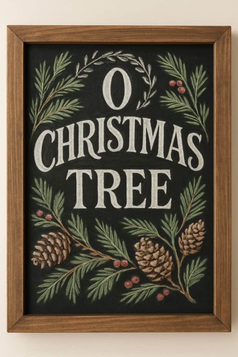 20 Christmas Tree Chalkboard Art Ideas to Brighten Your Holiday Decor