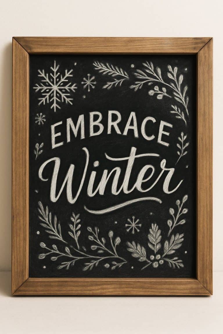 47 Winter Chalkboard Art Ideas to Brighten Up Your Season