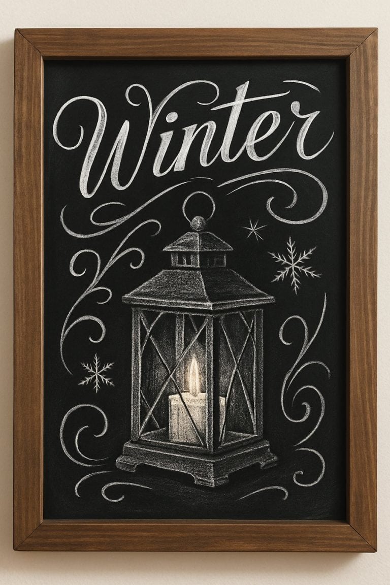 47 Winter Chalkboard Art Ideas to Brighten Up Your Season