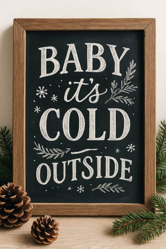 47 Winter Chalkboard Art Ideas to Brighten Up Your Season