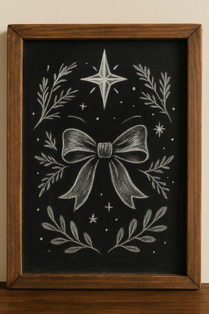 21 Simple Christmas Chalkboard Art Ideas to Brighten Your Holiday Decor
