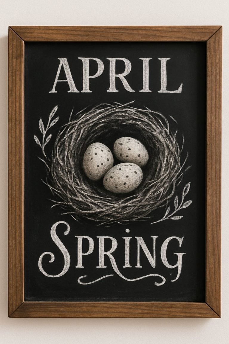 27 April Chalkboard Art Ideas Full of Springtime Charm
