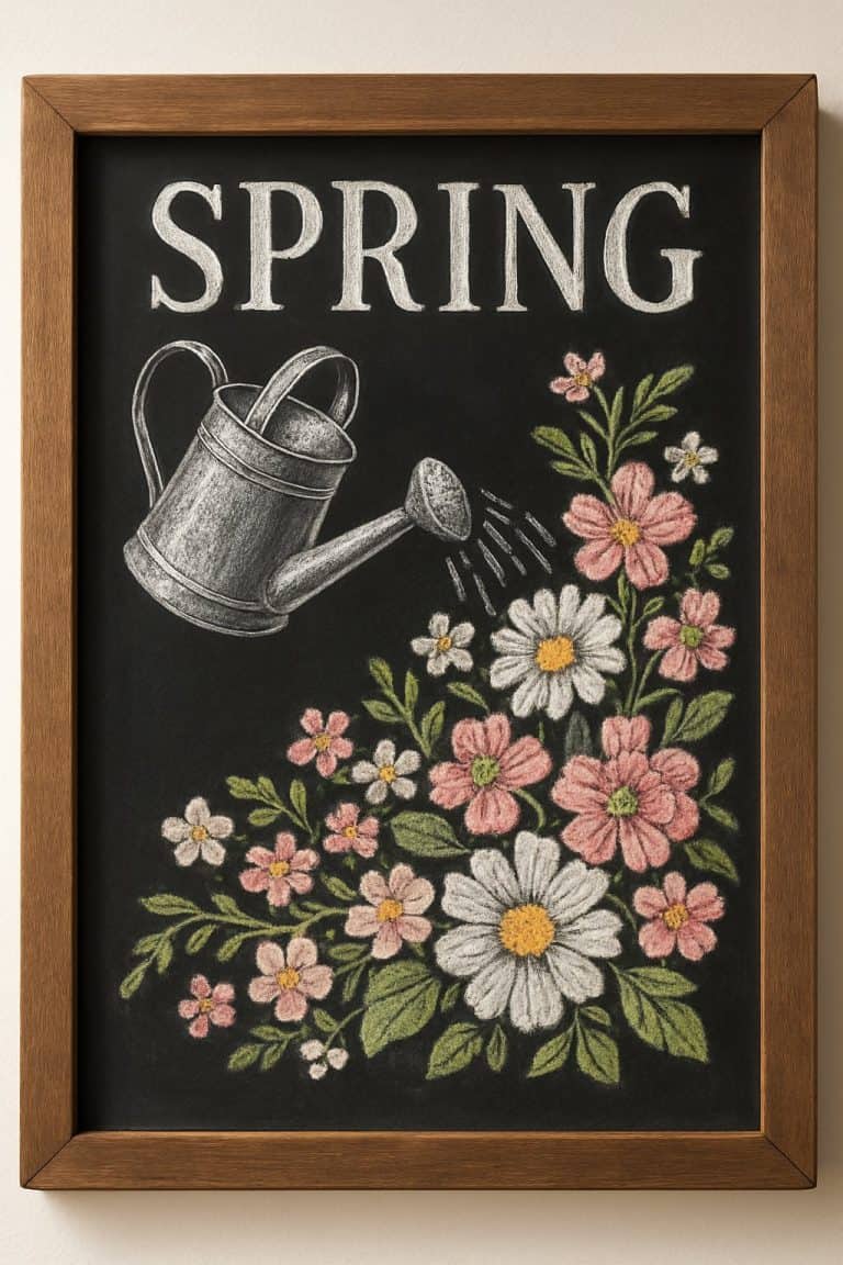 27 April Chalkboard Art Ideas Full of Springtime Charm