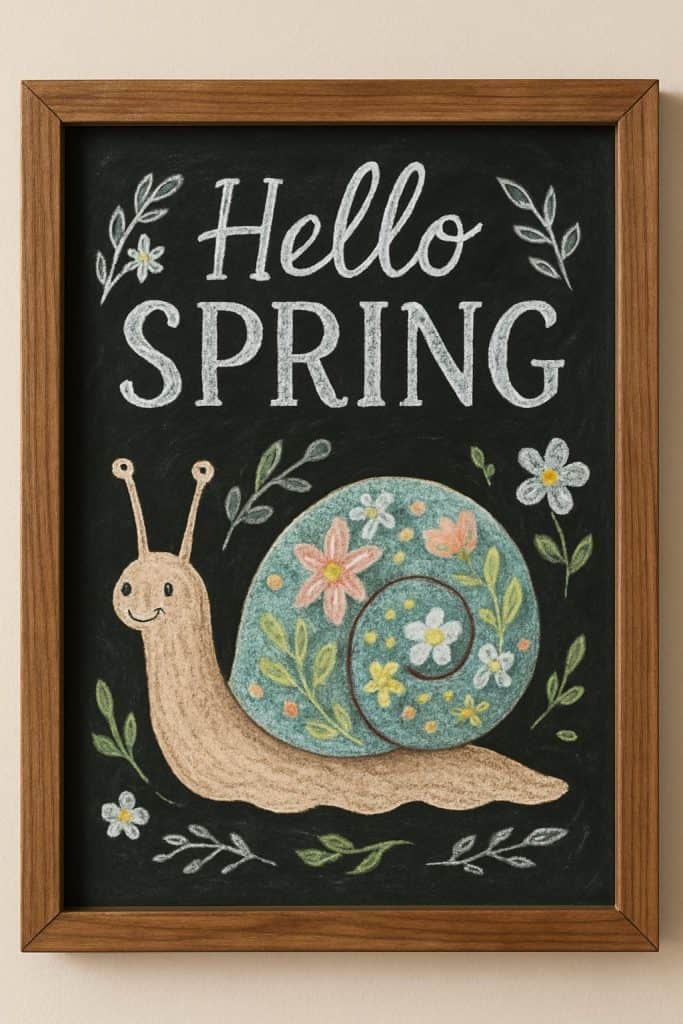27 April Chalkboard Art Ideas Full of Springtime Charm