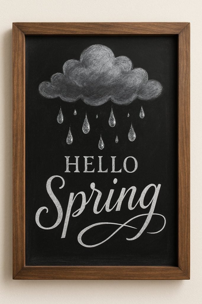 27 April Chalkboard Art Ideas Full of Springtime Charm