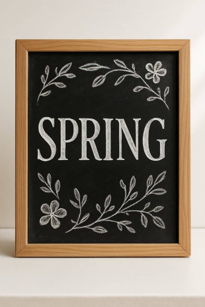 27 April Chalkboard Art Ideas Full of Springtime Charm