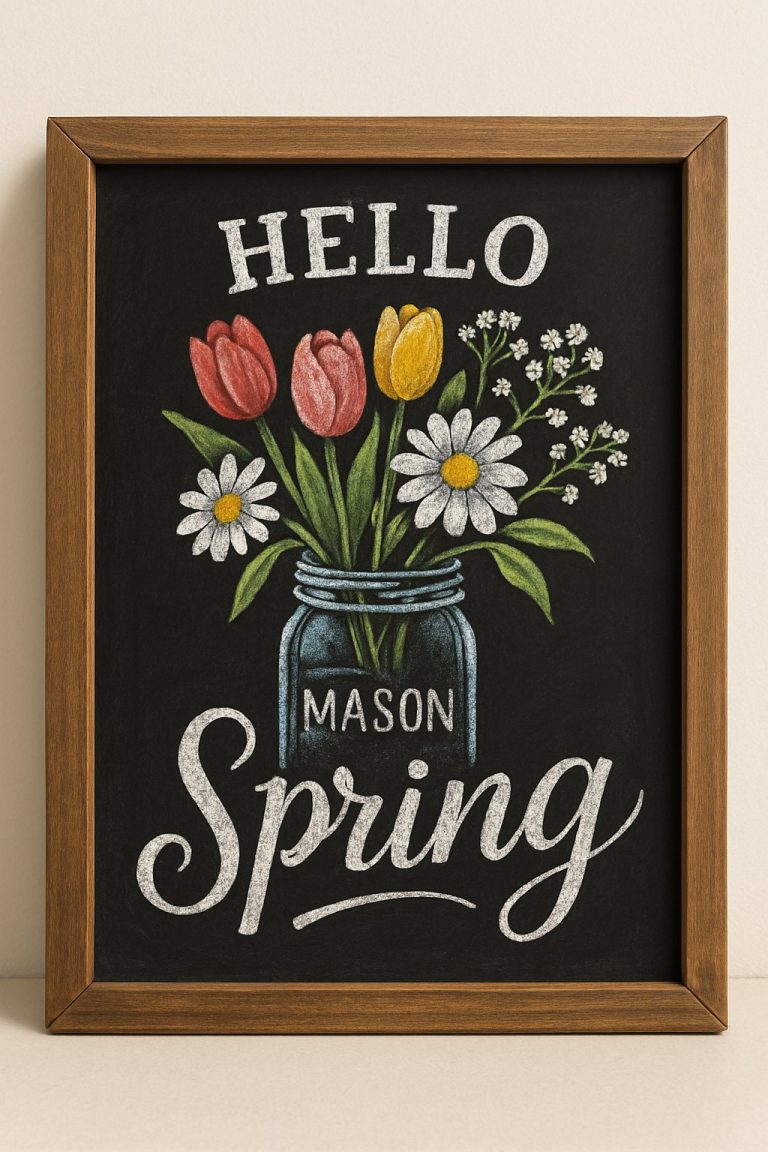 29 May Chalkboard Art Ideas with Playful Spring Details