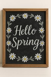 23 Spring Chalkboard Art Ideas to Welcome the Season in Style