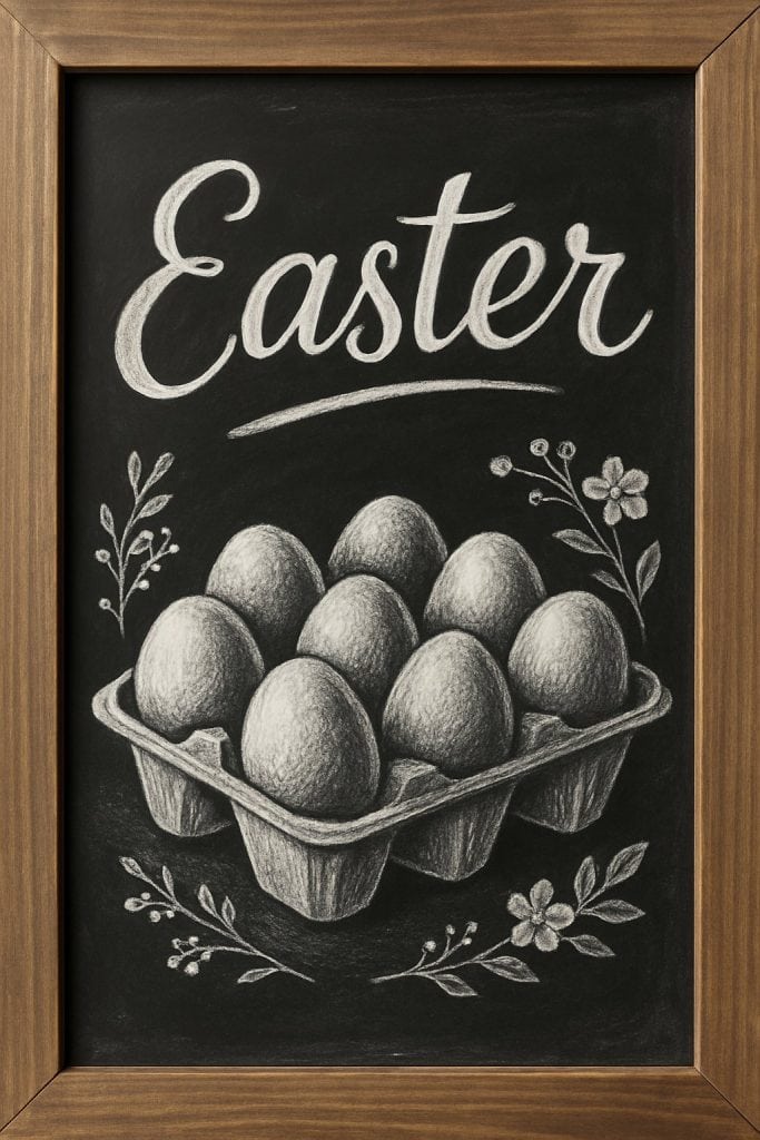 19 Easter Chalkboard Art Ideas to Inspire Spring Creativity